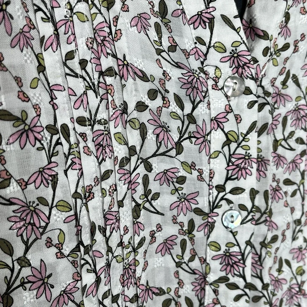 Jane and Delancey | Tops | Jane And Delancey Floral Top White Pink ...